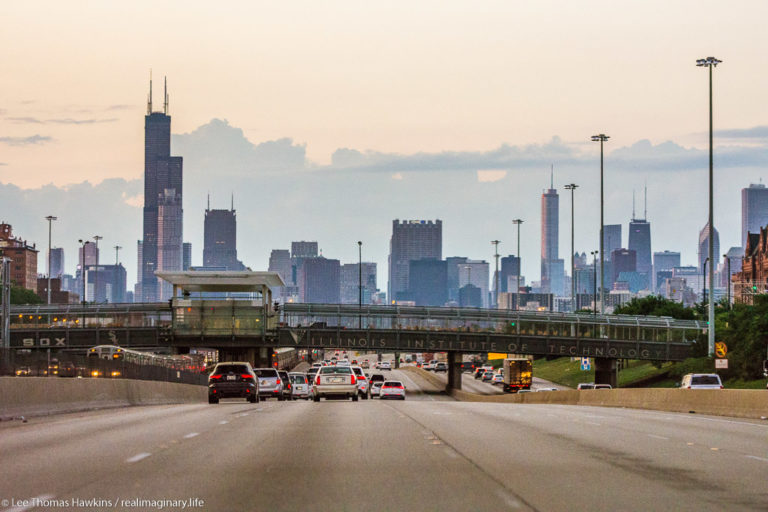 Downtown Chicago on the Dan Ryan Expressway | RealImaginaryLife